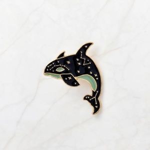 Jewelry | Constellation Orca Enamel Pin Whale Lapel Brooch | Poshmark